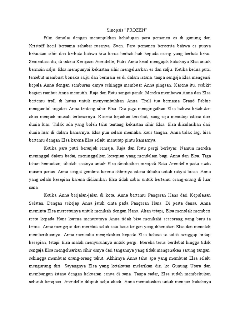 Sinopsis Frozen | PDF