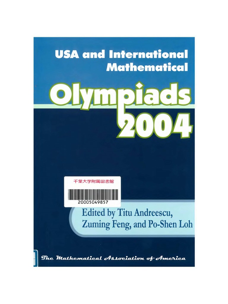 Titu Andreescu Zuming Feng Po Shen Loh Usa International Mathematical ...