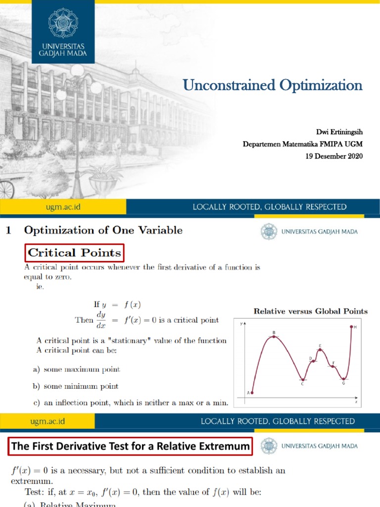 Unconstrained Optimization | PDF