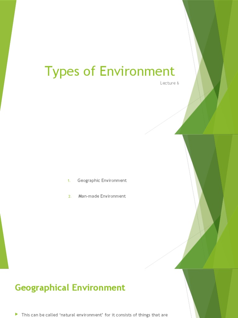 6-Types of Environment | PDF | Grassland | Natural Environment