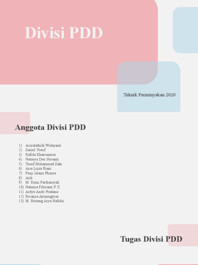 Progres Divisi PDD | PDF