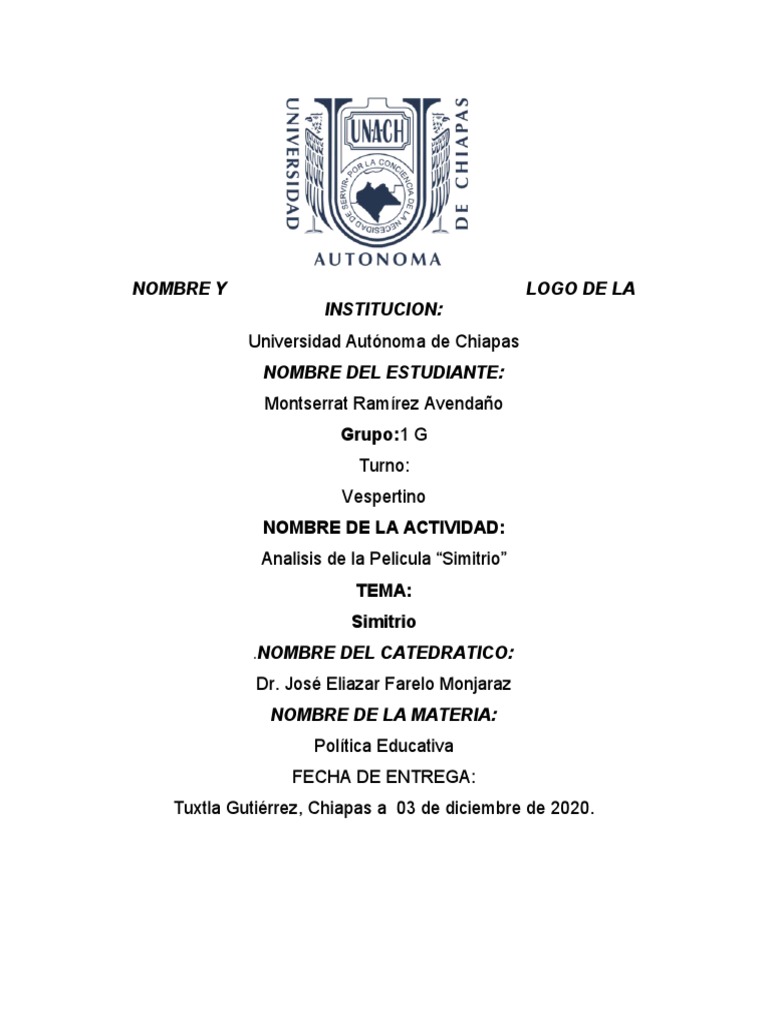 Análisis de la película Simitrio | PDF
