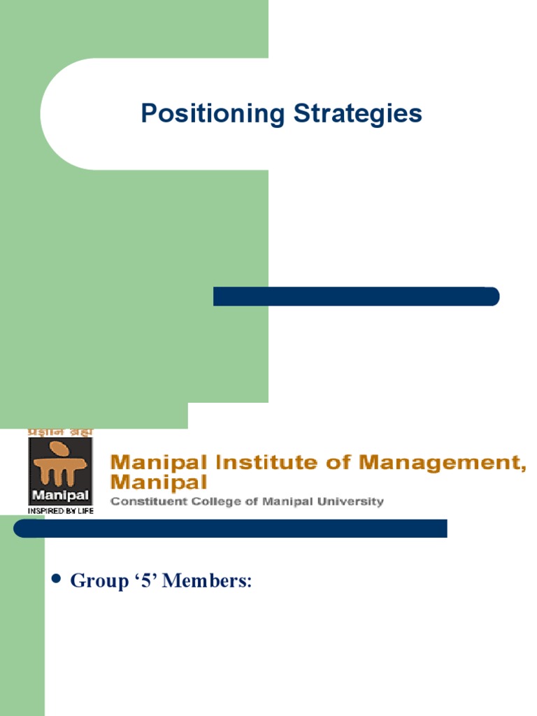 Positioning Strategy | PDF | Microeconomics | Business Process
