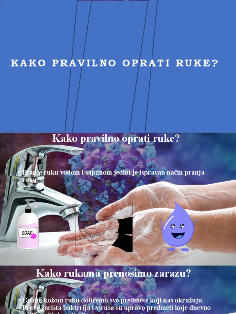 Kako Oprati Ruke, Prezentacija | PDF
