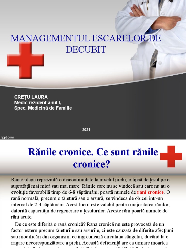Managementul Escarelor de Decubit