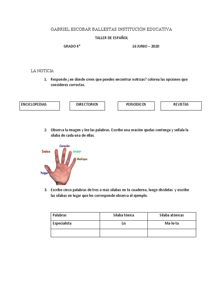 Actividades de Lectura para Primer Grado | PDF | Artes del Lenguaje y ...