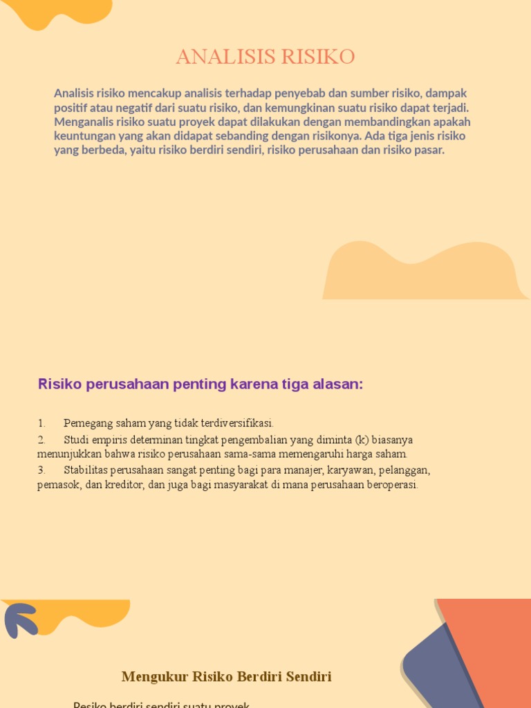 Analisis Risiko | PDF