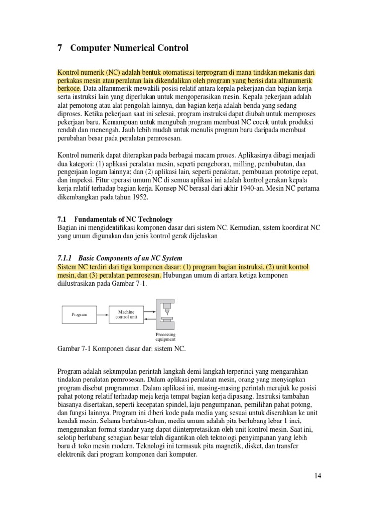 Computer Numerical Control | PDF