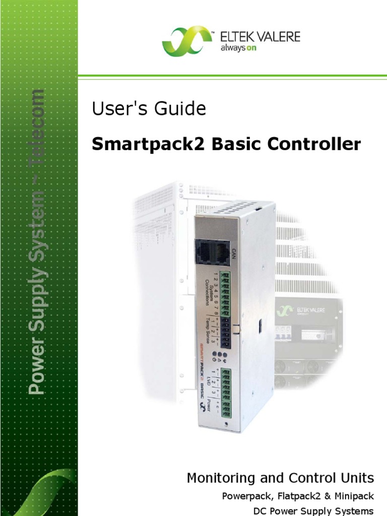 Eltek Basic Controller User Guide | PDF | Power Supply | Rectifier