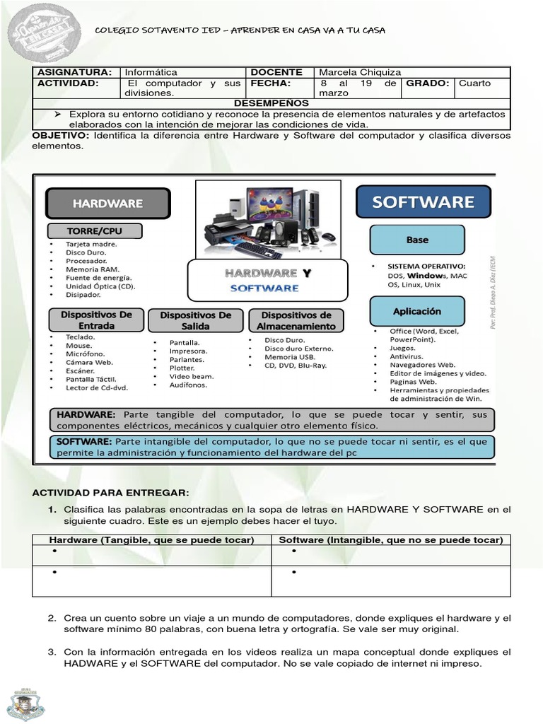 7 Informatica Semana 3 | PDF | Juegos y actividades | Arte