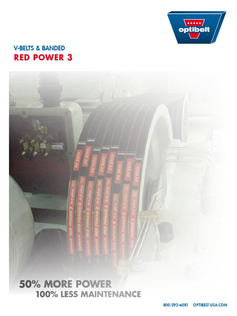 Optibelt RED POWER 3 Brochure | PDF | Belt (Mechanical) | Manufactured ...