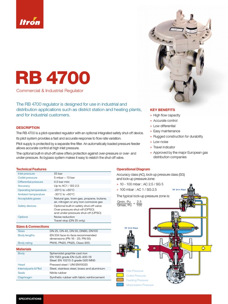 RB 4700 Brochure | PDF | Valve | Gases