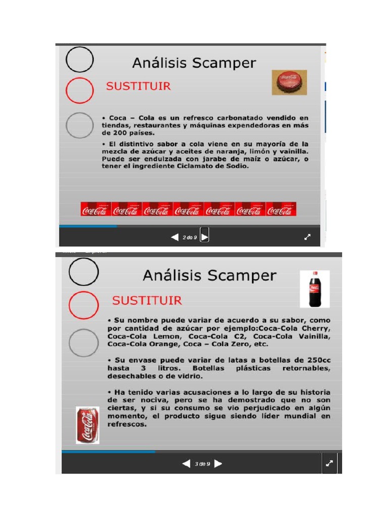 Ejemplo de Coca Cola Scamper | PDF