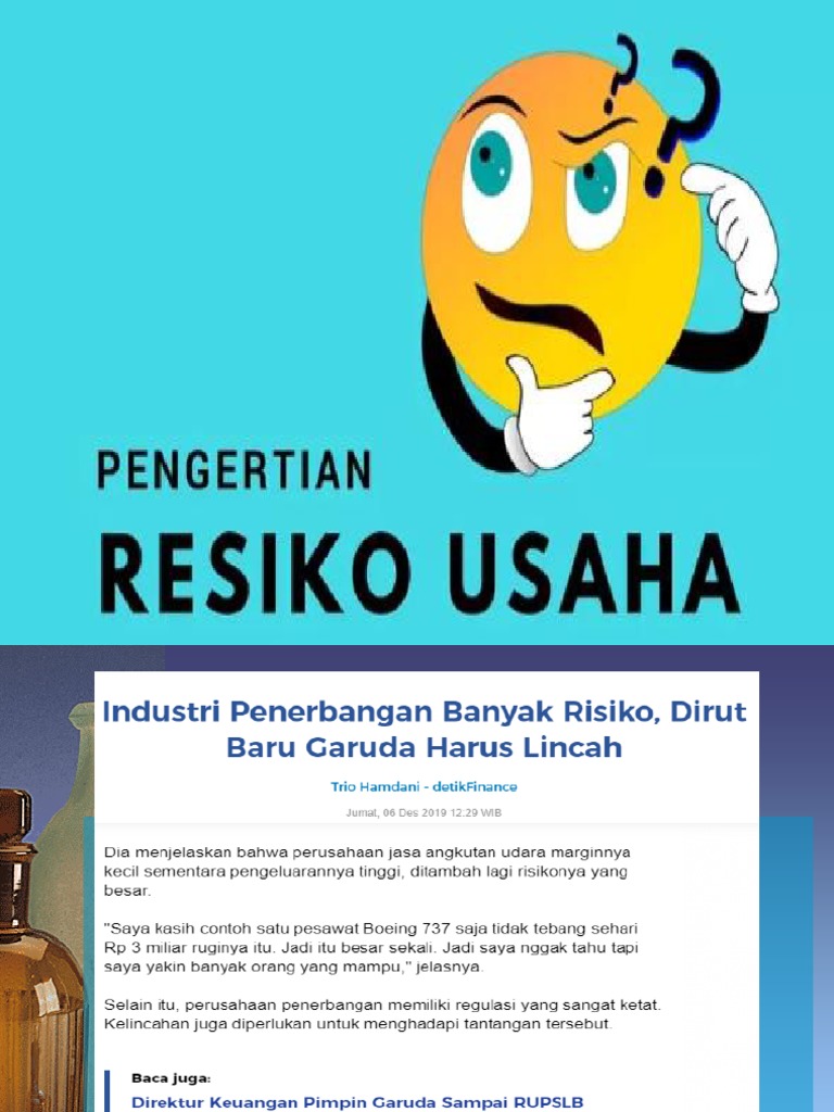 Pengertian dan Strategi Resiko Usaha | PDF | Bisnis