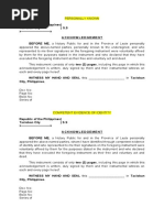 Sample Jurat | PDF | Finance & Money Management | Law