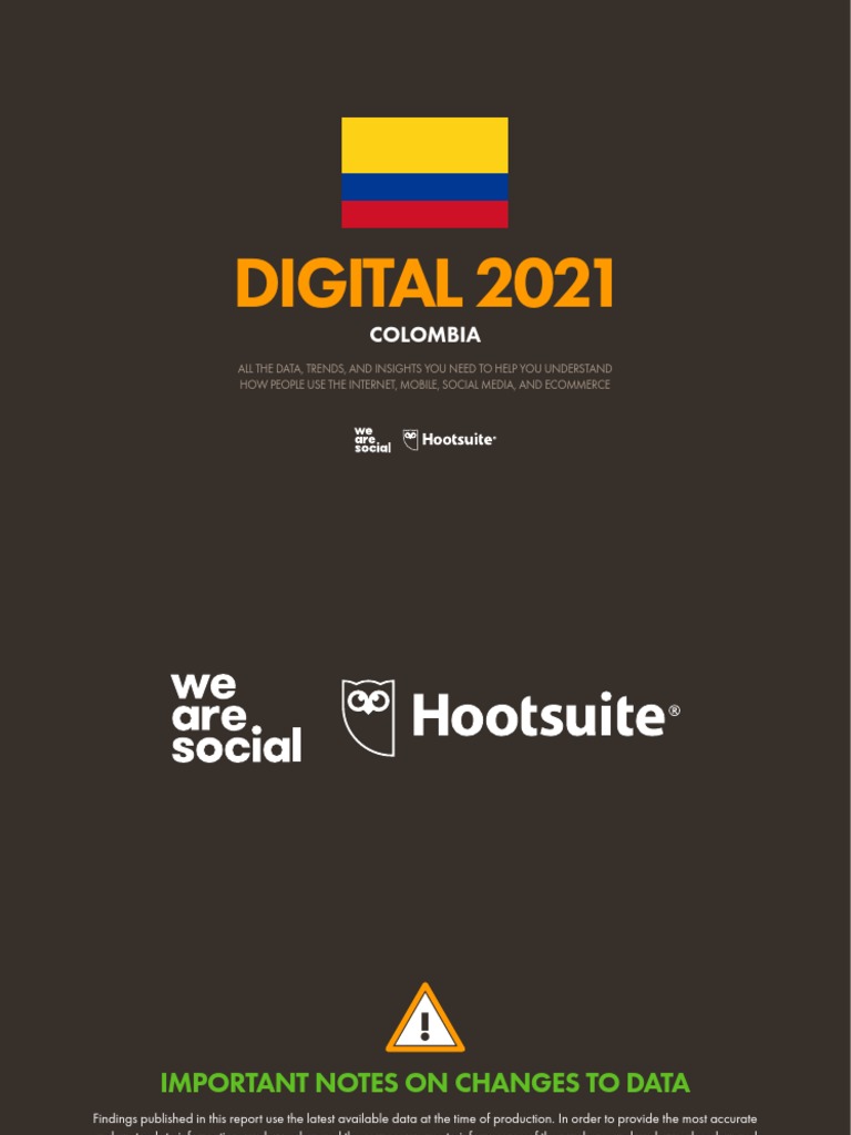 Digital 2021 Insights for Colombia | PDF | Mobile App | Social Media