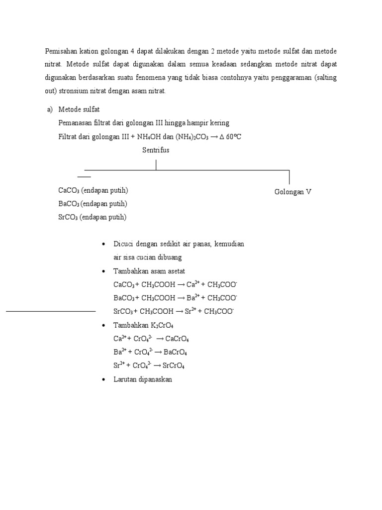 Pemisahan Metode Sulfat | PDF