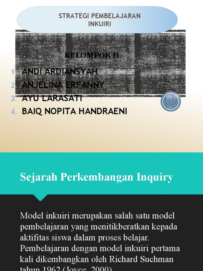 Model Pembelajaran Inquiry Based Learning Kelompok 2 | PDF