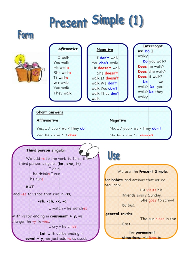 Form Present Simple | PDF | Morphology | Linguistics