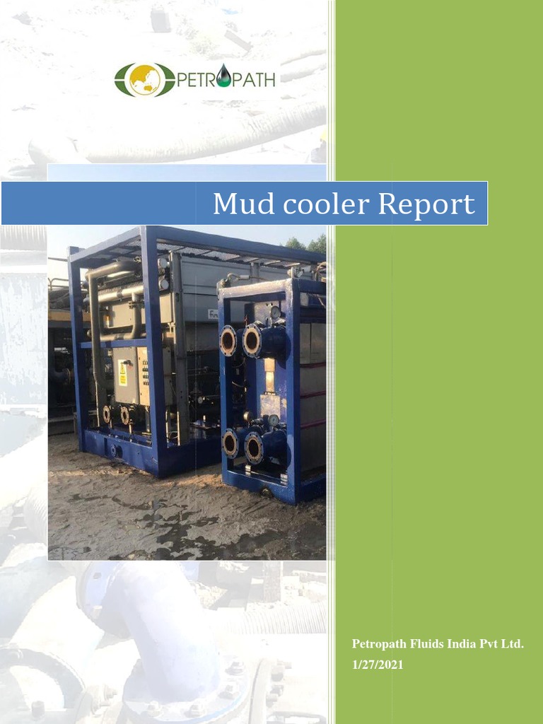 Mud Cooler Report | PDF | Oil Well | Drilling Rig