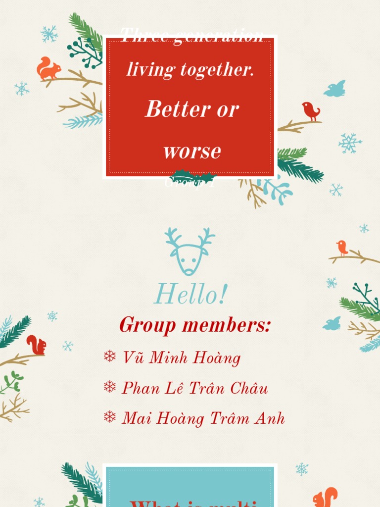 Three Generation Living Together | PDF | Family | Society