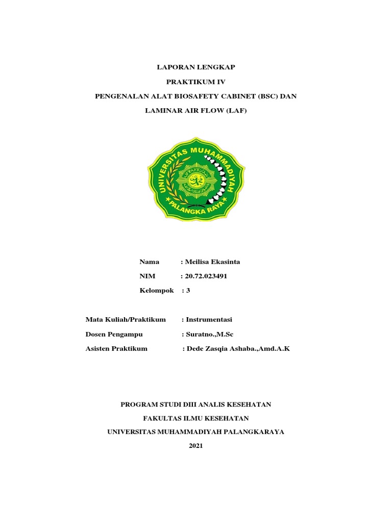Pengenalan BSC dan LAF di Laboratorium | PDF | Teknologi & Rekayasa