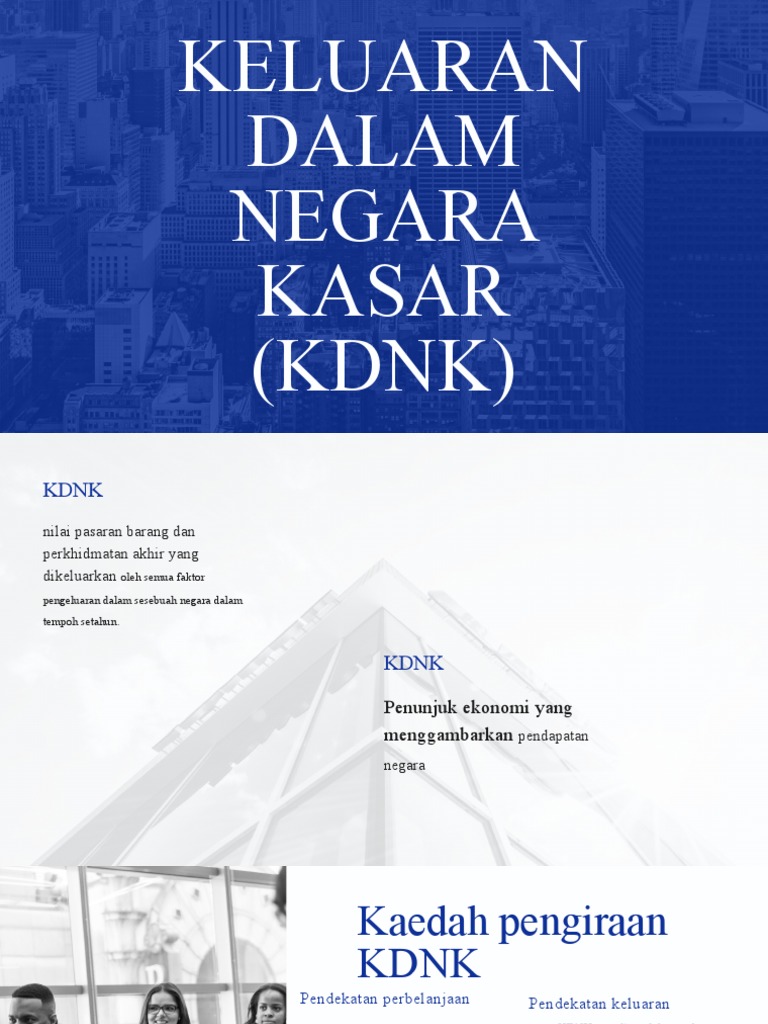 Keluaran Dalam Negara Kasar (KDNK) | PDF