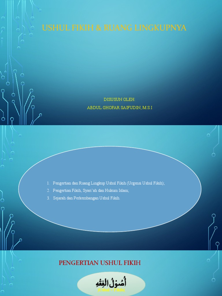 Ruang Lingkup Ushul Fikih | PDF