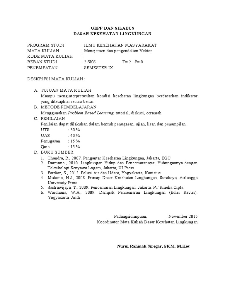 GBPP DAN SILABUS Vektor | PDF | Ilmu Sosial | Pengembangan Diri
