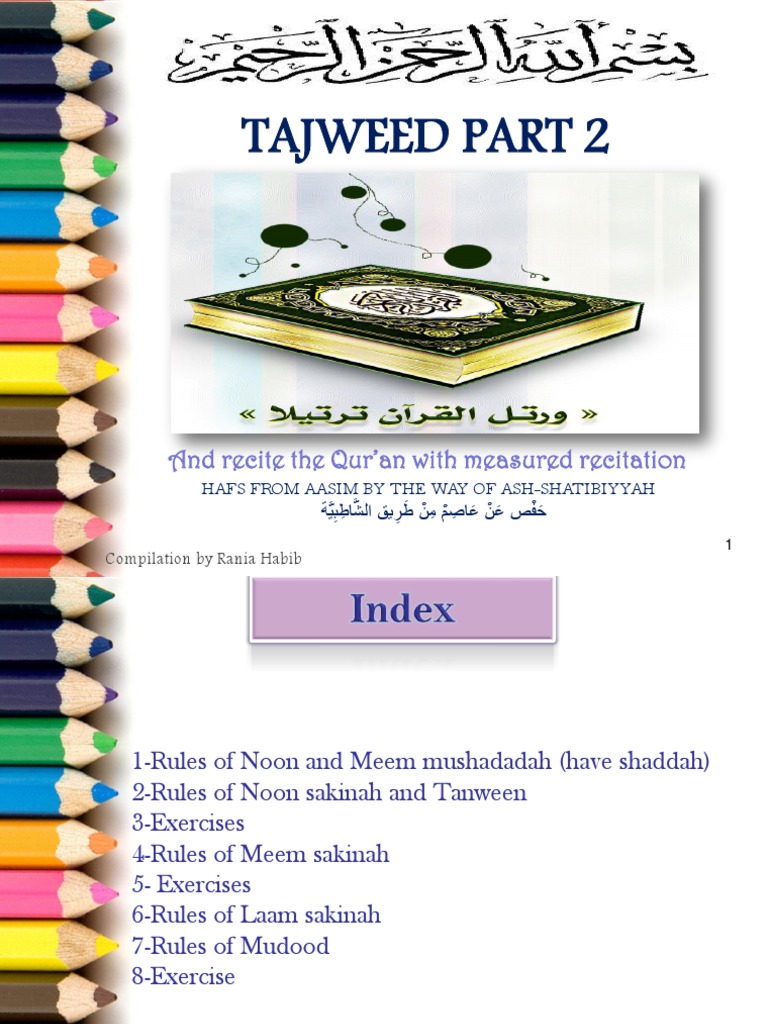 Tajweed Rules: Part 2 Overview | PDF | Languages Of Israel | Linguistics