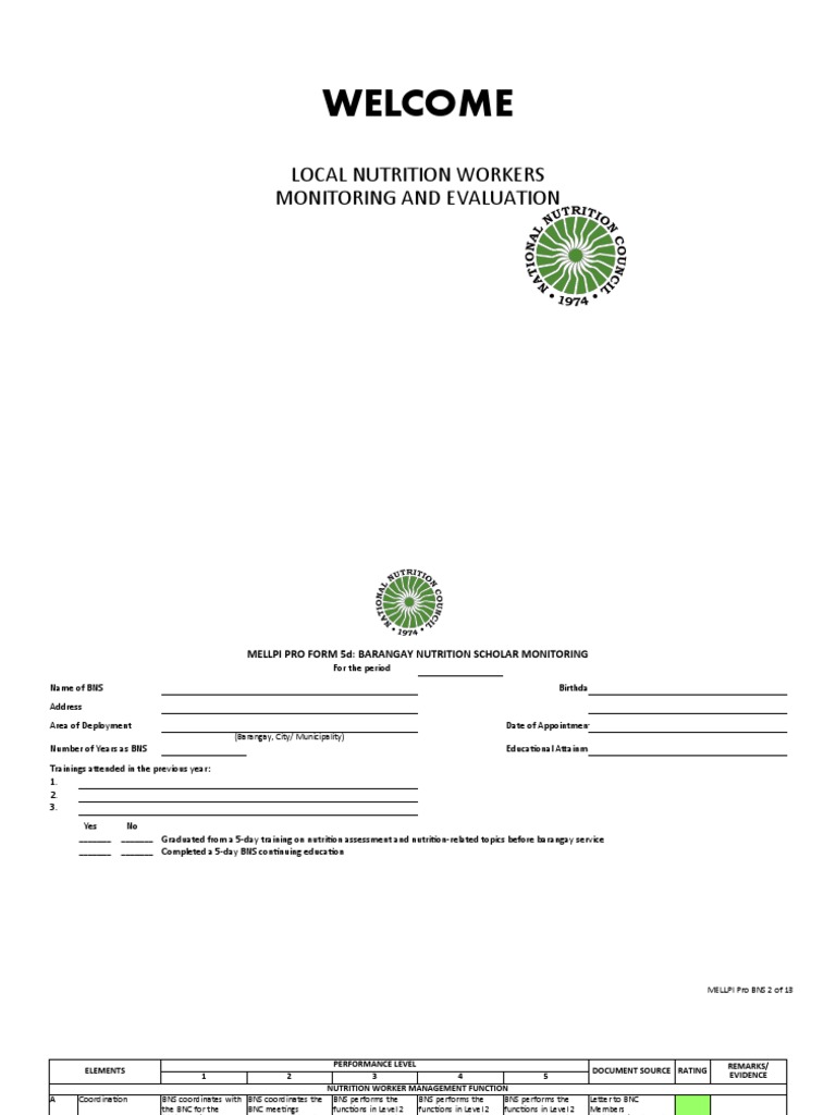 MELLPI Pro Form For BNS | PDF | Caregiver | Human Nature