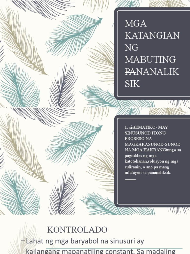Mga Katangian NG Mabuting Pananaliksik | PDF Mga Katangian NG Mabuting Pananaliksik | PDF