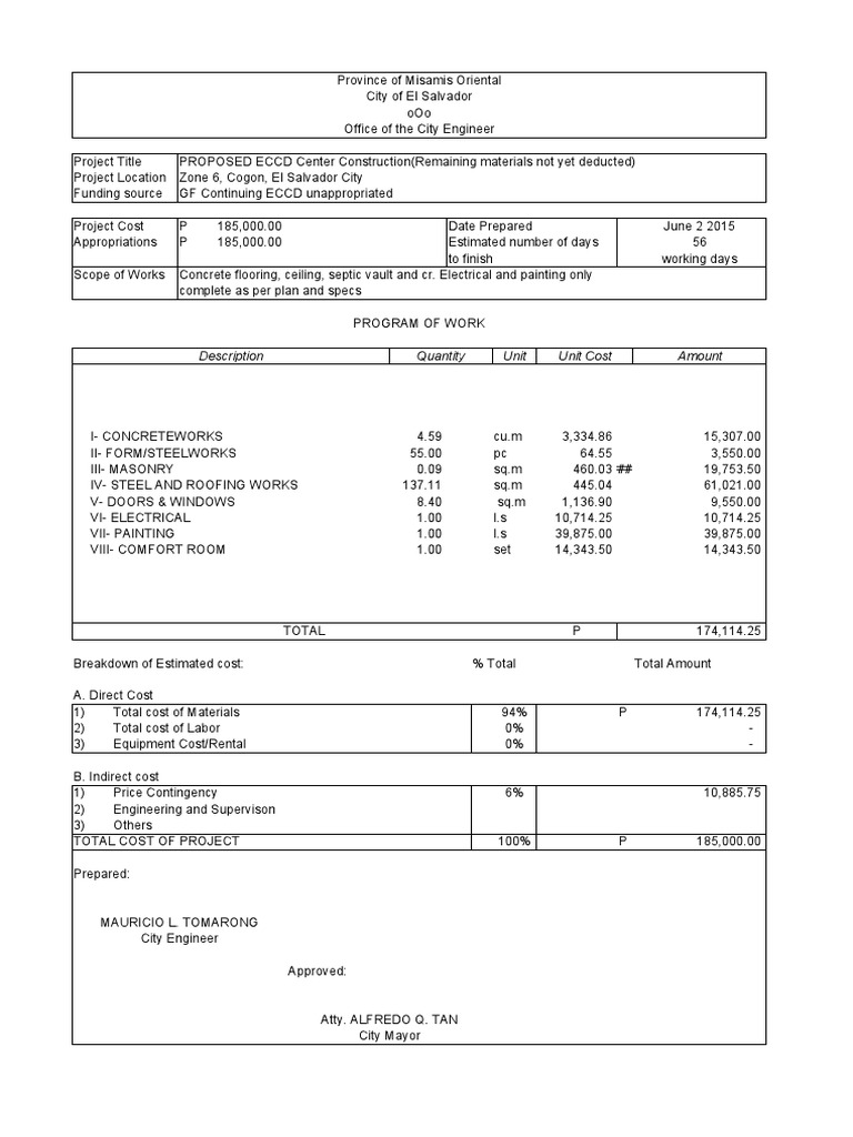 Description Quantity Unit Unit Cost Amount | PDF | Tile | Door