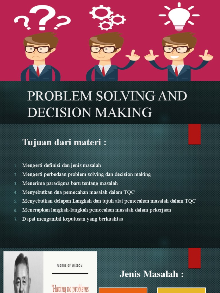 PROBLEM SOLVING and DECISION MAKING | PDF
