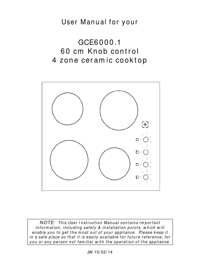 MANUAL - Venini GCE6000.1 Cooktop | PDF | Cookware And Bakeware | Ac ...