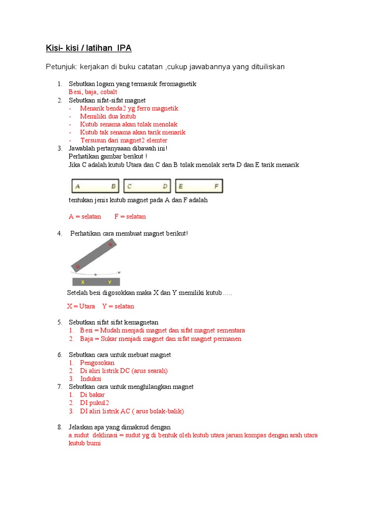 Kisi Kisi IPA Kelas IX | PDF