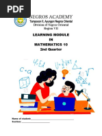 SHS Math Quiz Bee Reviewer | PDF