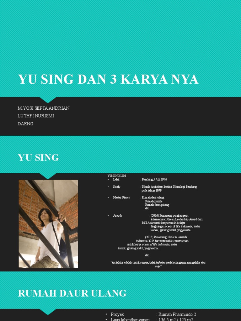 Yu Sing Dan 3 Karya Nya | PDF