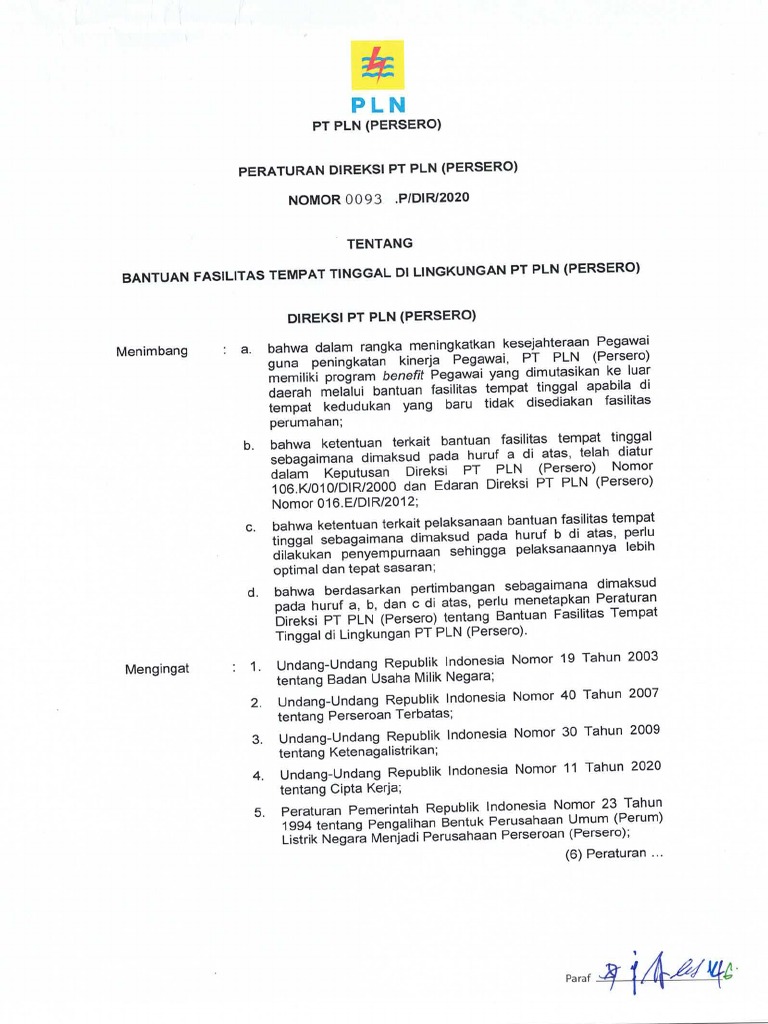 0093.P DIR 2020 Bantuan Fasilitas Tempat Tinggal BPFP BFSR 2020 | PDF