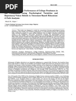 RRL Academic Performance | PDF | Graduate School | University