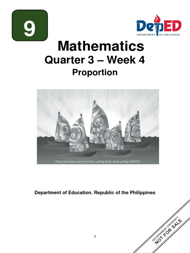 Math 9 Quarter 3 Week 4 - Ms. Tima | Download Free PDF | Ratio | Triangle