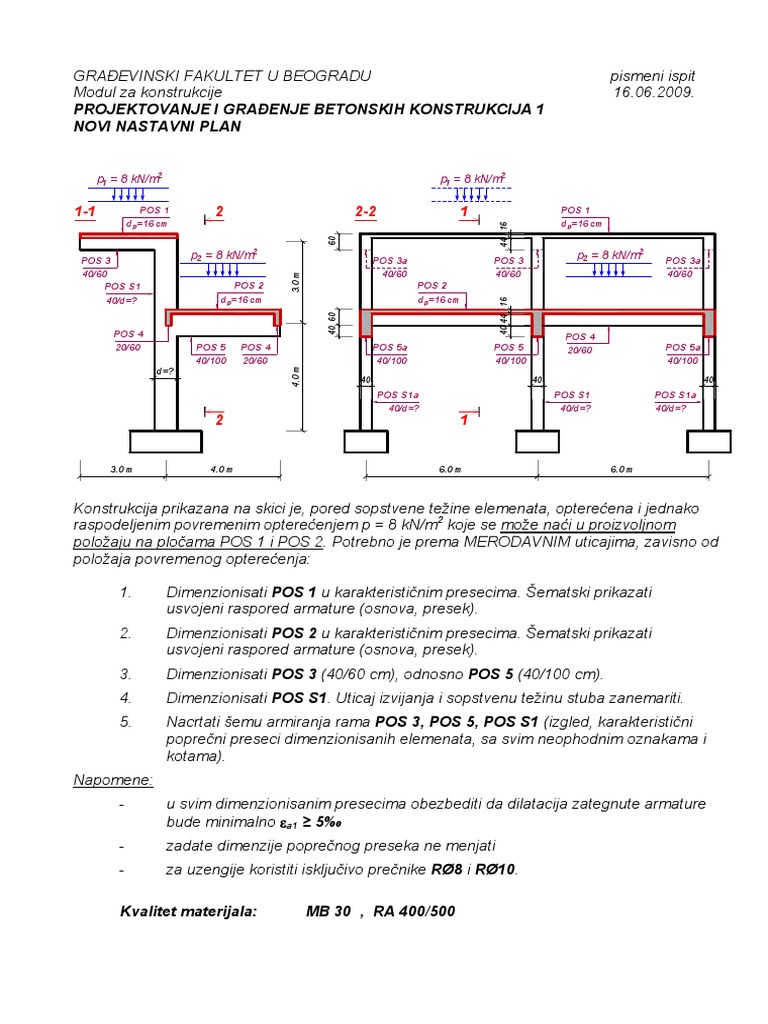 GRAĐEVINSKI FAKULTET U BEOGRADU Modul Za Konstrukcije PROJEKTOVANJE I ...