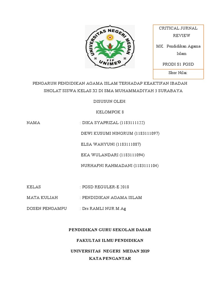 CJR Pai Semester 3 Kel 8 | PDF