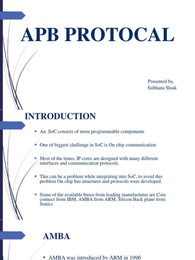 Apb PPT | PDF | Computer Networking | Integrated Circuit