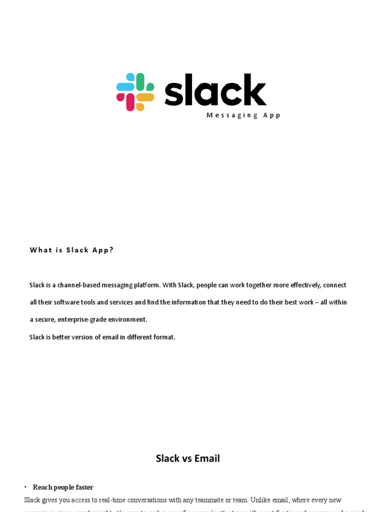 Everything You Need to Know About Slack Messaging App | PDF | Mobile ...