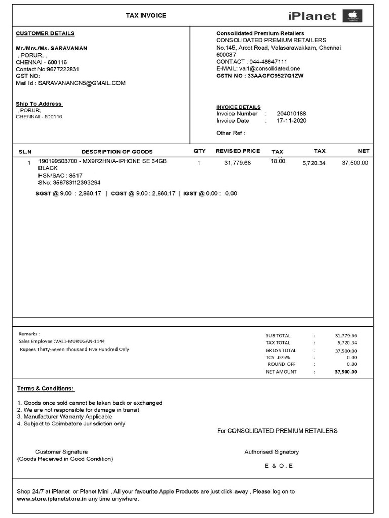 SalesInvoicerpt Page-0001 | PDF