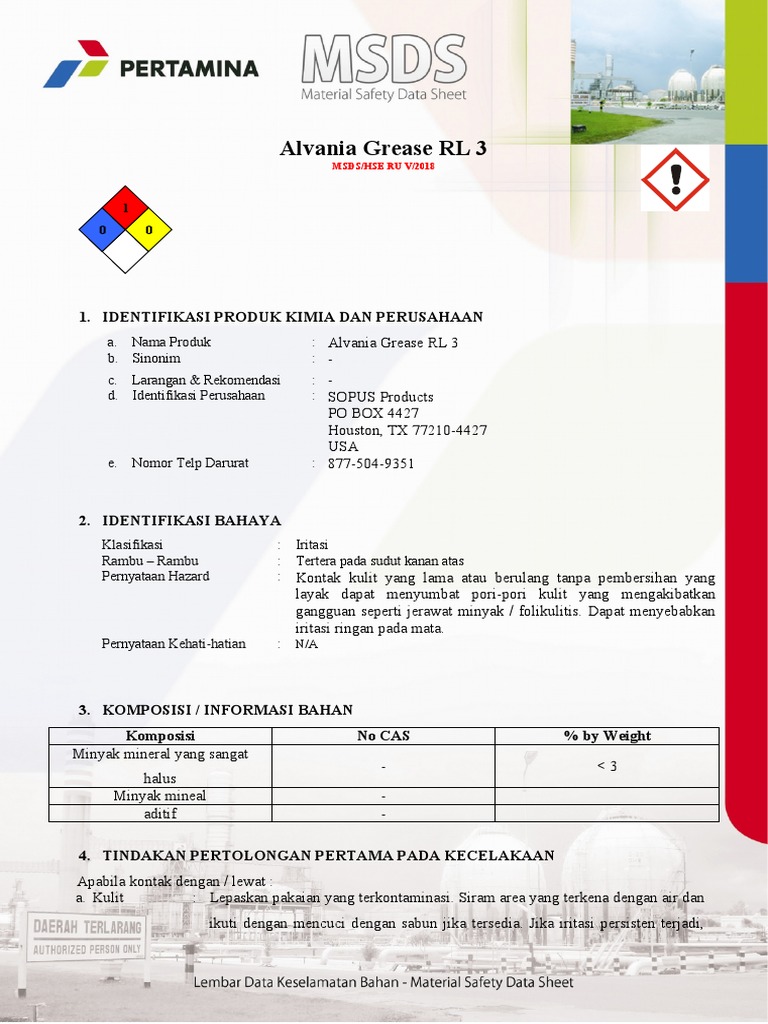 Alvania Grease RL3 | PDF | Sains & Matematika