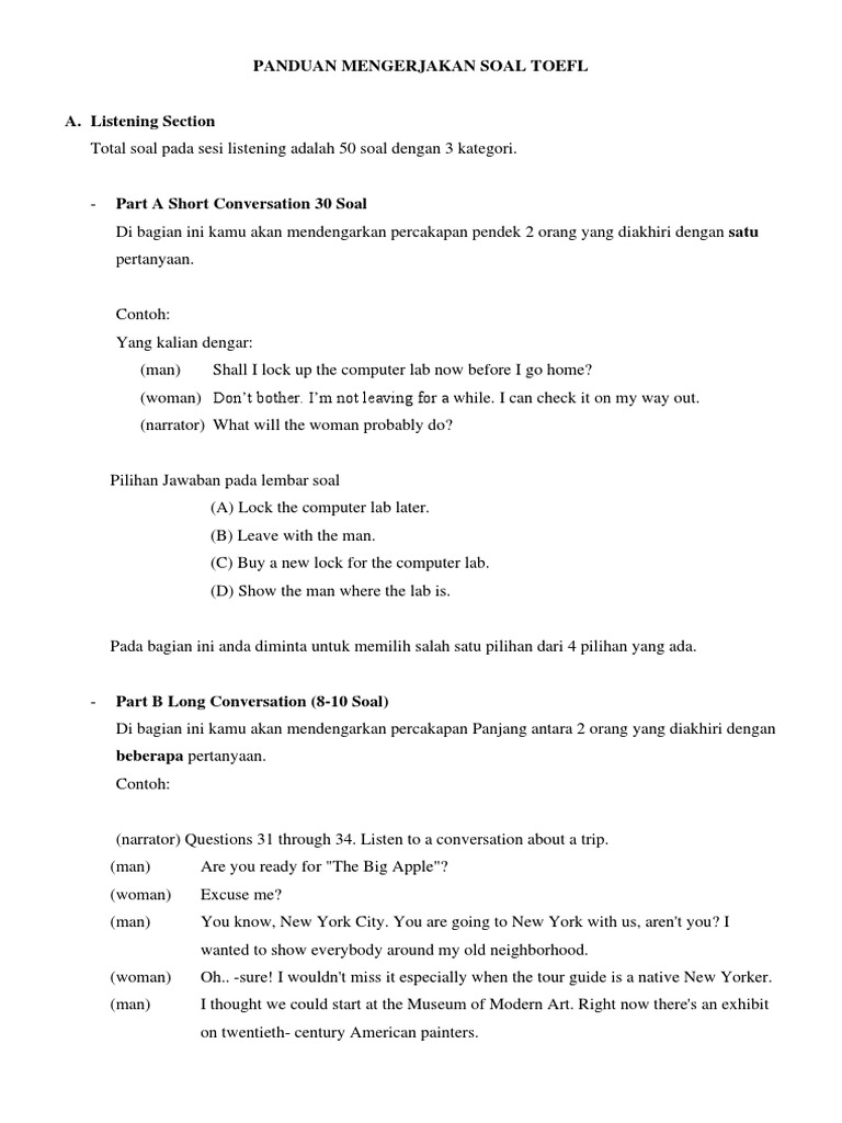 Panduan Mengerjakan Soal TOEFL | PDF | Extinction | Taxon