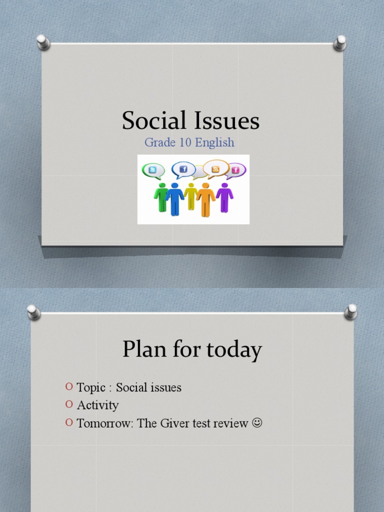 Social Issues Powerpoint | PDF | Human Nature | Policy