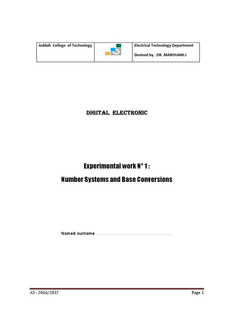 Digital Electronics EX1 | PDF | Arithmetic | Theoretical Computer Science